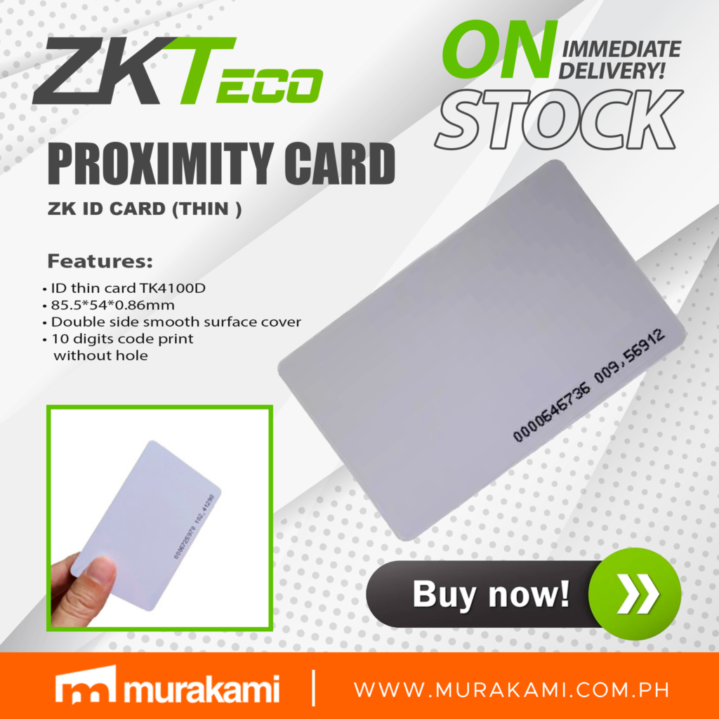 ZKTeco ZK ID card(thin) ID Thin proximity card – Murakami