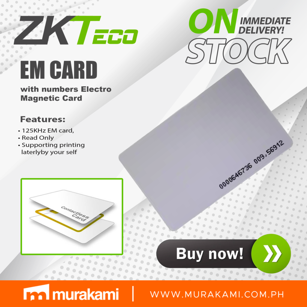 ZKTeco EM Card with numbers Electro Magnetic Card – Murakami